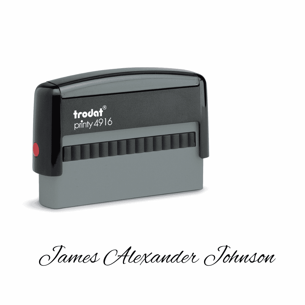 4916 - Long Signature Stamp 70mm x 10mm | www.stampit.co.uk