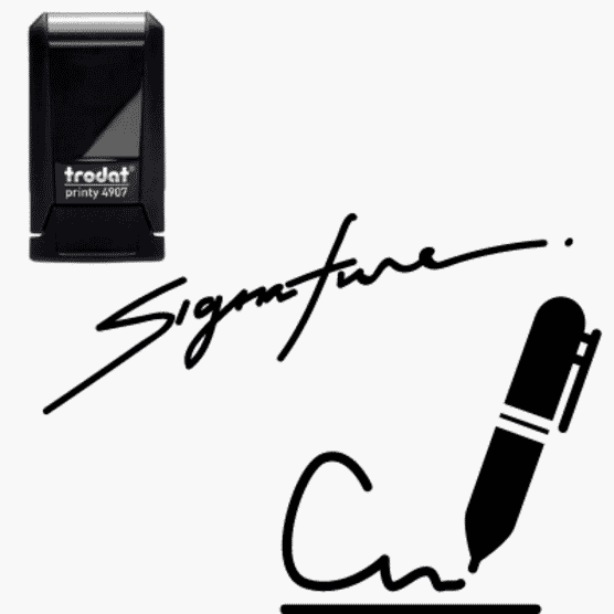 Self Inking Custom Signature Stamps