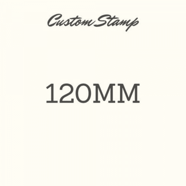120mm Square Rubber Stamp