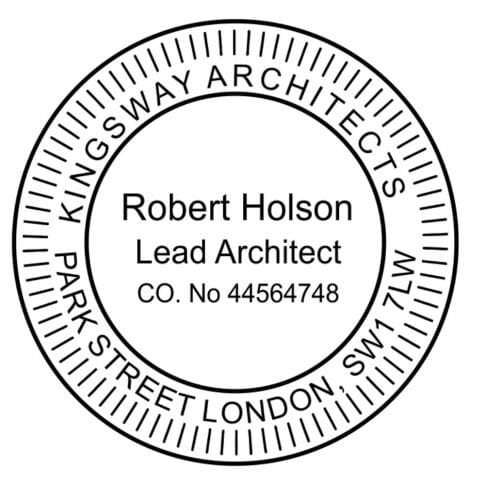 Architect Self Inking Stamp - 40mm | www.stampit.co.uk