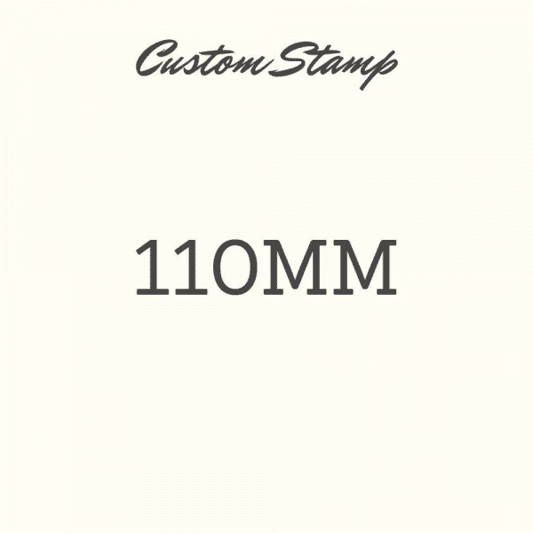 110mm Square Rubber Stamp | www.stampit.co.uk