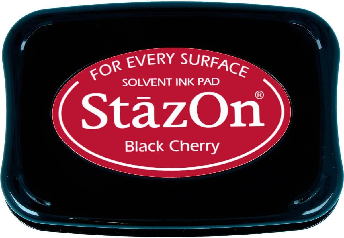 StazOn Black Cherry Ink Pad 75 x 45 mm | www.stampit.co.uk