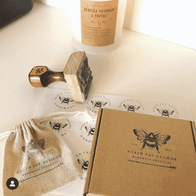 Wooden personalised stamp at Stampit.co.uk