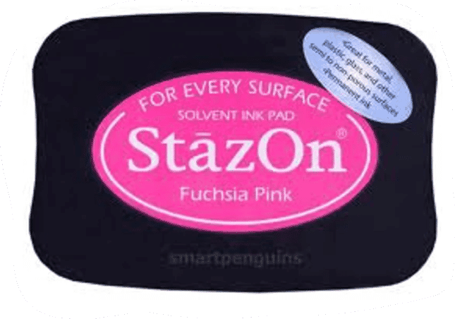 StazOn Fuchsia Pink Ink Pad 75 x 45 mm | www.stampit.co.uk