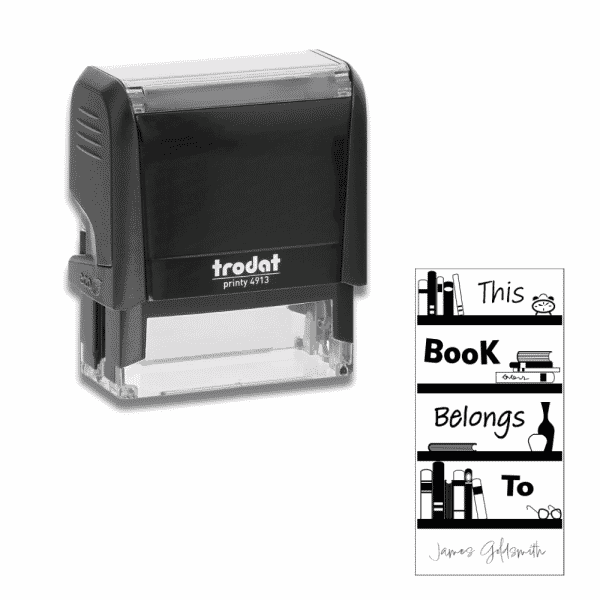 Ex-Libris Book Shelf - Printy 4913 Stamp | www.stampit.co.uk