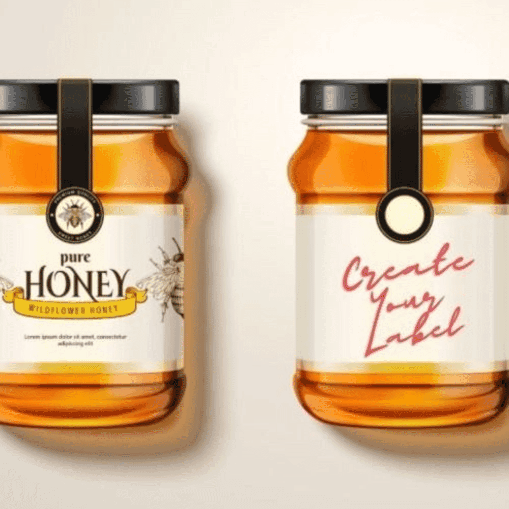 Glass Label Stickers | Matt PVC | 100 x 70mm | www.stampit.co.uk