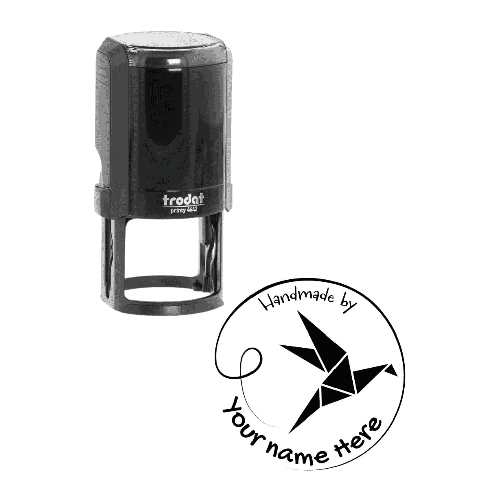 Paper Dove Handmade By Personalised Stamp