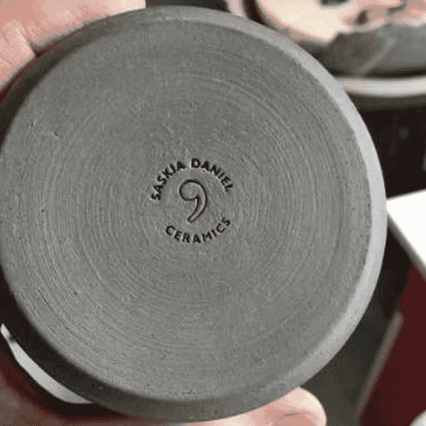 Curved Text & Logo Clay Stamp - 30mm | www.stampit.co.uk