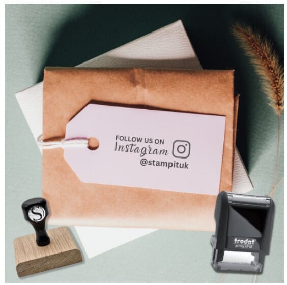 Social Media Stamp | Follow Us On Instagram | www.stampit.co.uk