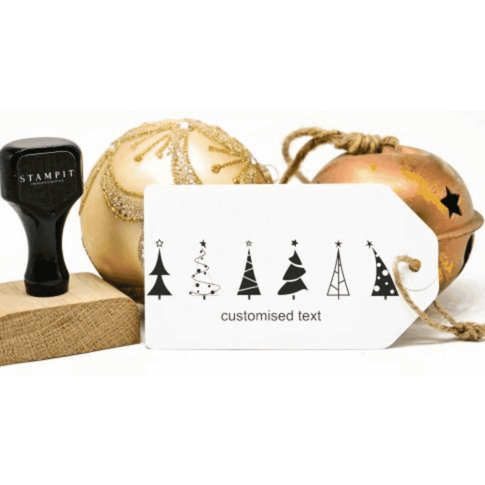 Christmas Tree Forest Oak Stamp | 70x25mm | www.stampit.co.uk